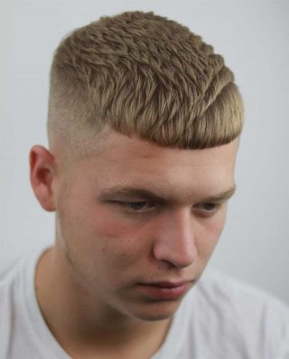 Caesar Haircut: +25 Fade, Light & Dark Caesar Hairstyle Ideas